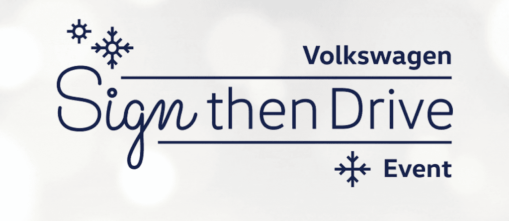 Sign then Drive Sales Event | Kalispell Volkswagen