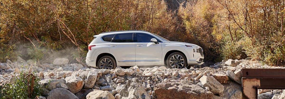 The Santa Fe is a practical family adventure SUV in North Kingstown