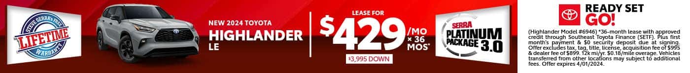 New Toyota Highlander for Sale in Decatur, AL
