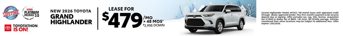 New Toyota Grand Highlander for Sale in Decatur, AL