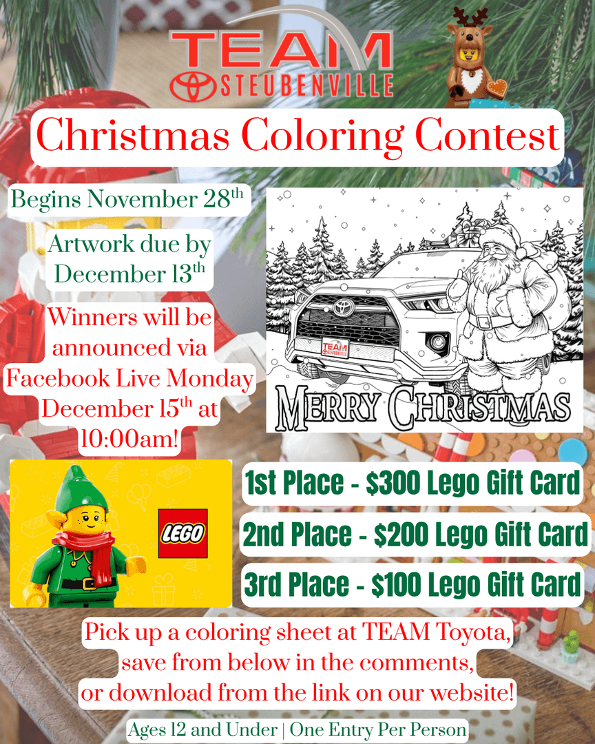 Team Toyota Christmas Coloring Contest