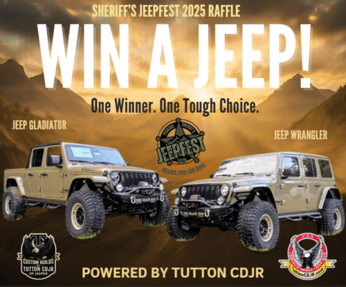 Sheriff's Jeepfest Raffle Jeeps | Tutton Chrysler Dodge Jeep RAM of Jasper